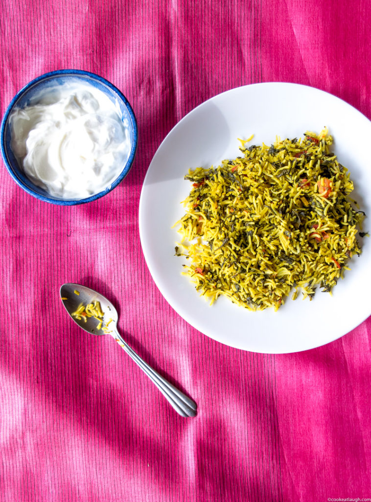 Fenugreek Rice Pilaf (Methi Chawal) · Cook Eat Laugh